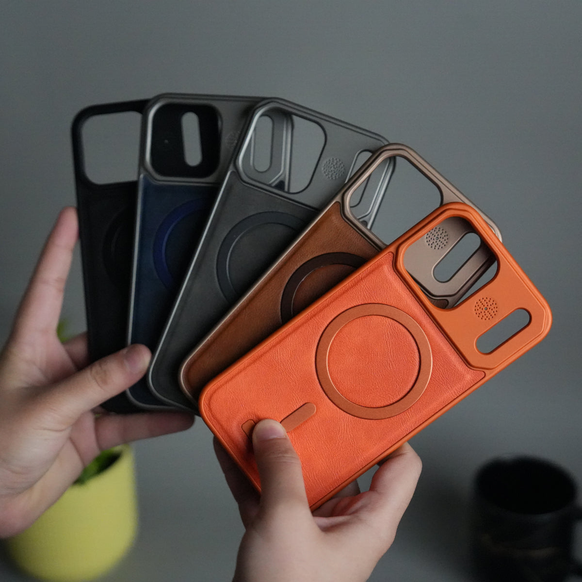 iPhone 17 Pro Cover Frameless PU Leather Case – Case24x7.com