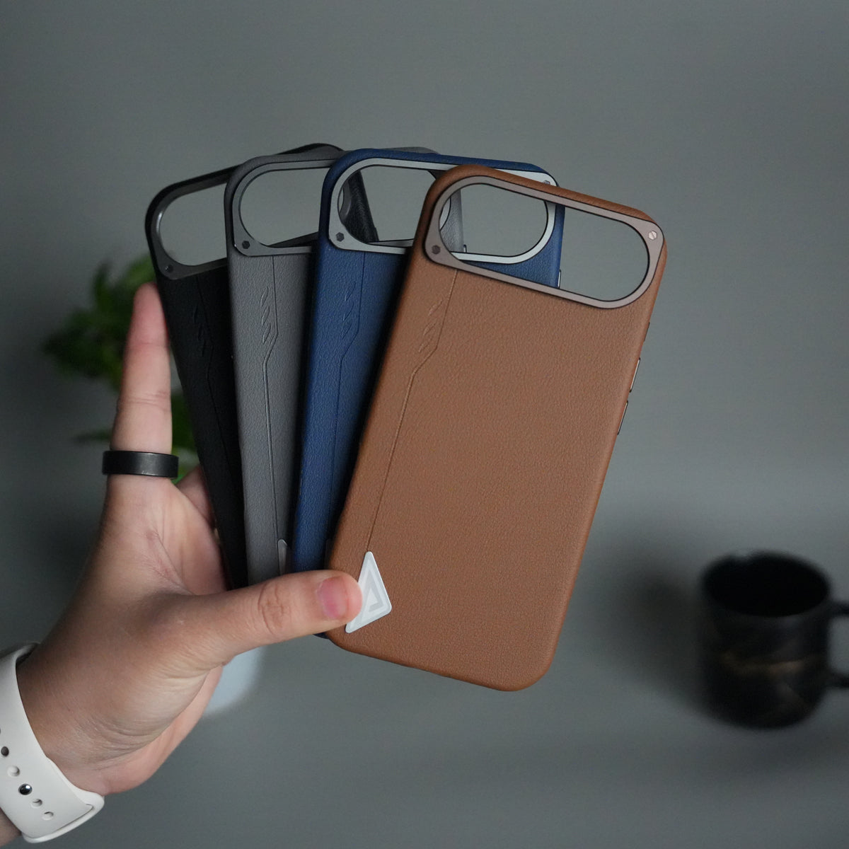 iPhone 17 Air Leather Texture MagSafe PVC NUIU Case With Metal Camera ...